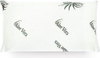 Mister Sandman Ergonomisches Kissen 40x80, Nackenkissen mit 2X Kissenbezug, Visco Kissen perfekt geeignet für Bauchschläfer, Rückenschläfer und Seitenschläfer, Memor