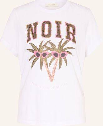Cat Noir Catnoir T-Shirt Mit Schmucksteinen weiss