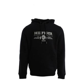 Tommy Hilfiger Homme, Sweatshirts et sweats &agrave; capuche, Bleu, Taille: M Crest Embroidery Hoody