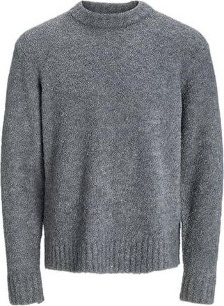 Jack & Jones JORAXEL Knit Crew Neck, Gris Clair chiné, M