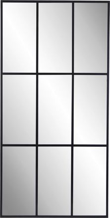 Landscape Wandspiegel, Schwarz, Metall, Glas, Holzwerkstoff, rechteckig, 100x200x3 cm, Reach, Bsci, senkrecht und waagrecht montierbar, Spiegel, Wandspiegel