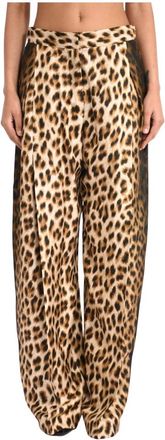 Sportmax Femme, Pantalons, Multicolore, Taille: 38 FR Wide Pantalons