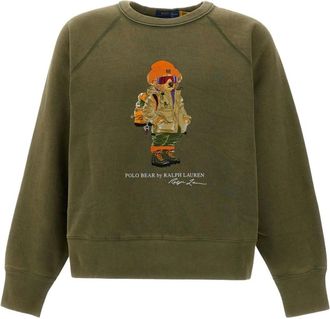 Polo Ralph Lauren SweaT-shirt en molleton avec ours - Homme - Sweatshirts et sweats &agrave; capuche - Vert - Taille: L