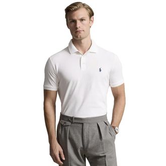 Ralph Lauren Poloshirt aus elastischem Piqu&eacute;, Slim Fit (FR/ES, Buchstaben, XL, Regular, White)