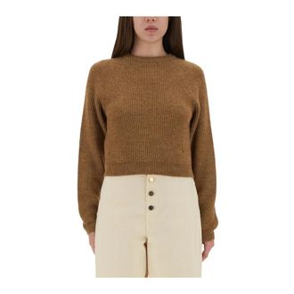 Moschino Rippstrickpullover - - Knitwear - Damen - Braun - XS
