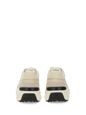 Tod's Leather and Suede Sneaker - Beige