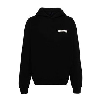 Jacquemus Homme, Sweatshirts et sweats &agrave; capuche, Noir, Taille: 2XL Le Sweat &agrave; capuche Gros Grain