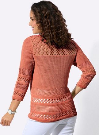 Witt Strickpullover Ajour-Pullover 3/4-Arm Ajour