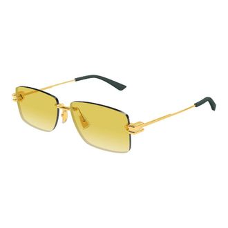 Bottega Veneta Homme, Accessoires, Jaune, Taille: 58 MM Lunettes de soleil