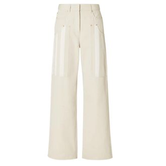 Fendi Pequin Drill Hose - - Trousers - Damen - Beige - 3XS