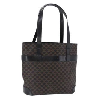 Celine Pre-owned PVC Macadam Hand Bag - - Pre-owned - Damen - Braun - ONE SIZE