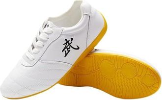 Generic Unisexe Tai Chi Kung Fu Chaussures Arts Martiaux Karaté Chinois Vieux Pékin Chaussures DEntraînement Grande Taille Anti-Slip Trainers,Blanc,36 EU