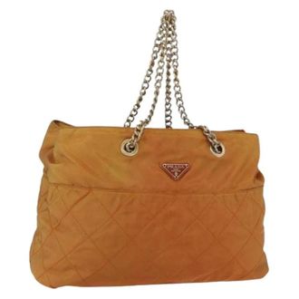 Prada Pre-owned Vintage Nylon Schultertasche - - Pre-owned - Damen - Orange - ONE SIZE