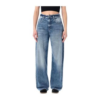 Icon Denim Los Angeles Jean Large Jambe - Femme - Jeans - Bleu - Taille: W26