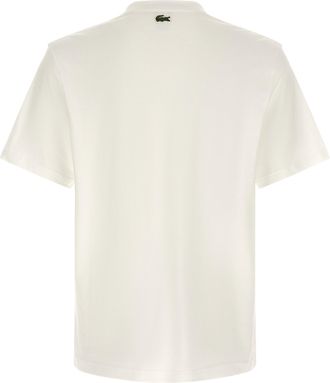 Lacoste Logo-Print Cotton Jersey T-Shirt - White