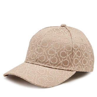 Calvin Klein Cap Calvin Klein Monogram Jacquard K60K612032 Beige