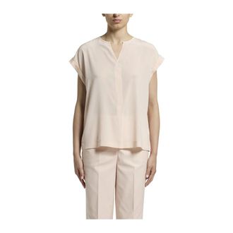 PESERICO T-Shirt aus Seidenkrepp - - Blouses & Shirts - Damen - Rosa - M