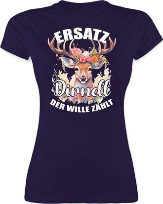 Shirtracer Shirt Damen - Kompatibel mit Oktoberfest - Dirndl Ersatz - Der Wille z&auml;hlt - L - Lila - Tshirt Tracht w&auml;sche trachtenshirt bayrische Hirsch t-Shirt Di
