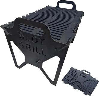 Generic Klappbarer BBQ Grill - Troggrill Campingplatz, mobiler Grillständer | strapazierfähiges Bratsystem Modul, hitzebeständiger Trägerrahmen - Picknickstel
