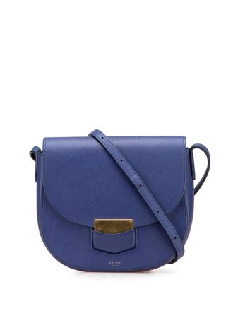 Celine petit sac à bandoulière Trotteur (2015) - Bleu