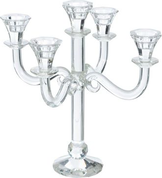 Fééric Lights & Christmas Fééric Lights And Christmas - Bougeoir Chandelier 5 Branches en verre h 33 cm - Feeric Christmas