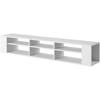 Selsey Selsey WERI - TV-Board / TV - H&auml;ngeboard mit 6 offenen F&auml;chern, minimalistisch, 175 cm breit (Wei&szlig;)