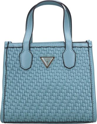 Guess Femme, Sacs, Vert, Taille: ONE Size Silvana Woven Mini Handbag