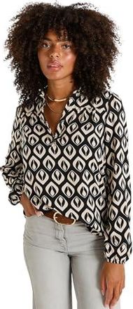 Grain de Malice Blouse imprimée à col Chemise Femme