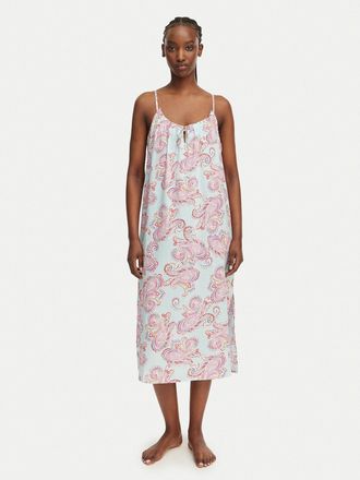 Lauren Ralph Lauren Nachthemd ILN02506 Hellblau Relaxed Fit