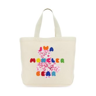 Moncler Canvas Tote Bag - - Bags - Damen - Beige - ONE SIZE