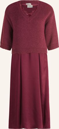 robe l&eacute;g&egrave;re Robe L&eacute;g&egrave;re Set: Pullover Und Kleid rot