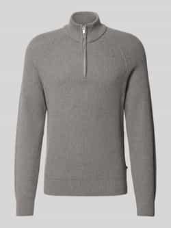 Matinique Regular Fit Troyer aus reiner Baumwolle