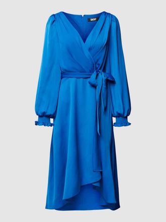DKNY Wickelkleid mit Ballon&auml;rmeln