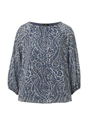 s.Oliver Langarmbluse Bluse Chiffon-Bluse im Relaxed Fit mit Raglan&auml;rmeln