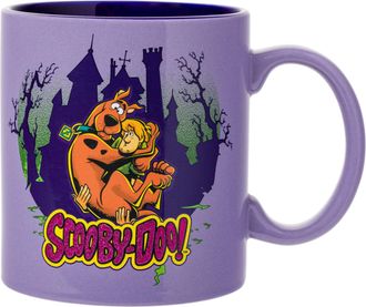 Silver Buffalo Scooby-Doo Glitzer-Keramiktasse mit Scooby-Doo und Shaggy, 590 ml