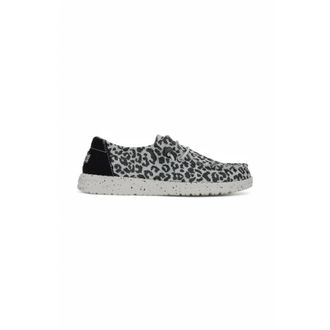 Hey Dude Slip-On Schuhe mit Leopardenmuster - - Shoes - Damen - Schwarzk - 41 EU
