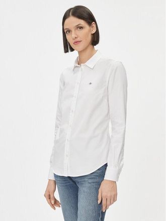 GANT Hemd Slim Stretch Oxford 4300141 Wei&szlig; Slim Fit
