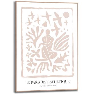 Reinders Gerahmtes Bild, Le Paradis Esth&eacute;tique, Wohnzimmer, Bilder, Wanddeko, Room Decor, MDF, Beige, 70 x 50