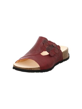Think Think Mizzi Damen chromfrei gegerbte nachhaltige Pantolette, Rosso/Kombi 5020, 40 EU
