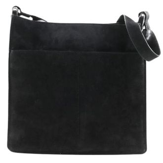 Gucci Pre-owned Suede Shoulder Bag - - Pre-owned - Damen - Schwarzk - ONE SIZE