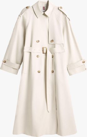 Tommy Hilfiger Trench long ceintur&eacute; en coton