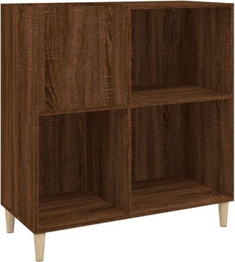 vidaXL Plattenschrank Braun Eichen-Optik 84,5x38x89 cm Holzwerkstoff - Vidaxl