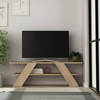 Decortie Decortie Farfalla Meuble TV moderne Centre multim&eacute;dia TV jusqu&agrave; 48 Ch&ecirc;ne 120cm