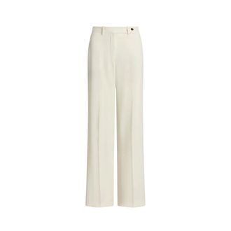 Kiton Femme, Pantalons, Blanc, Taille: 34 FR Pantalon large en soie