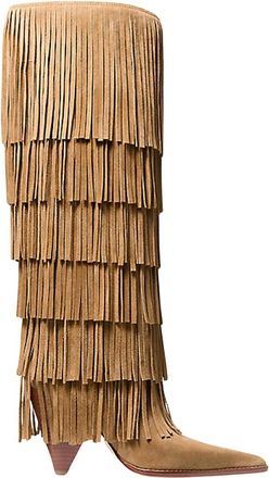Michael Kors Femme, Chaussures, Beige, Taille: 38 1/2 EU Jayla High Boot