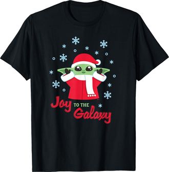 Star Wars The Mandalorian Grogu Joy to the Galaxy Holiday T-Shirt