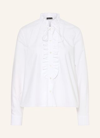 van Laack Van Laack Bluse Vl-Nhea-Xx Mit R&uuml;schen weiss
