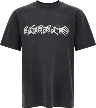 Purple Homme, Tops, Noir, Taille: S P104 Textured Jersey T-Shirt