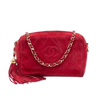 Chanel Sac bandouli&egrave;re matelass&eacute; doccasion - Femme - Pre-owned - Rouge - Taille: ONE Size