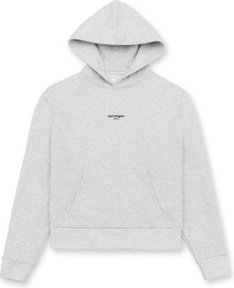 Axel Arigato Femme, Sweatshirts et sweats &agrave; capuche, Gris, Taille: 36 FR Focus Logo Sweat &agrave; capuche
